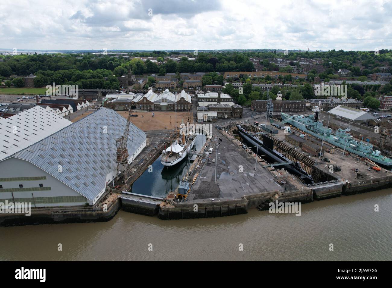 Le chantier naval historique de chatham Banque de photographies et d ...