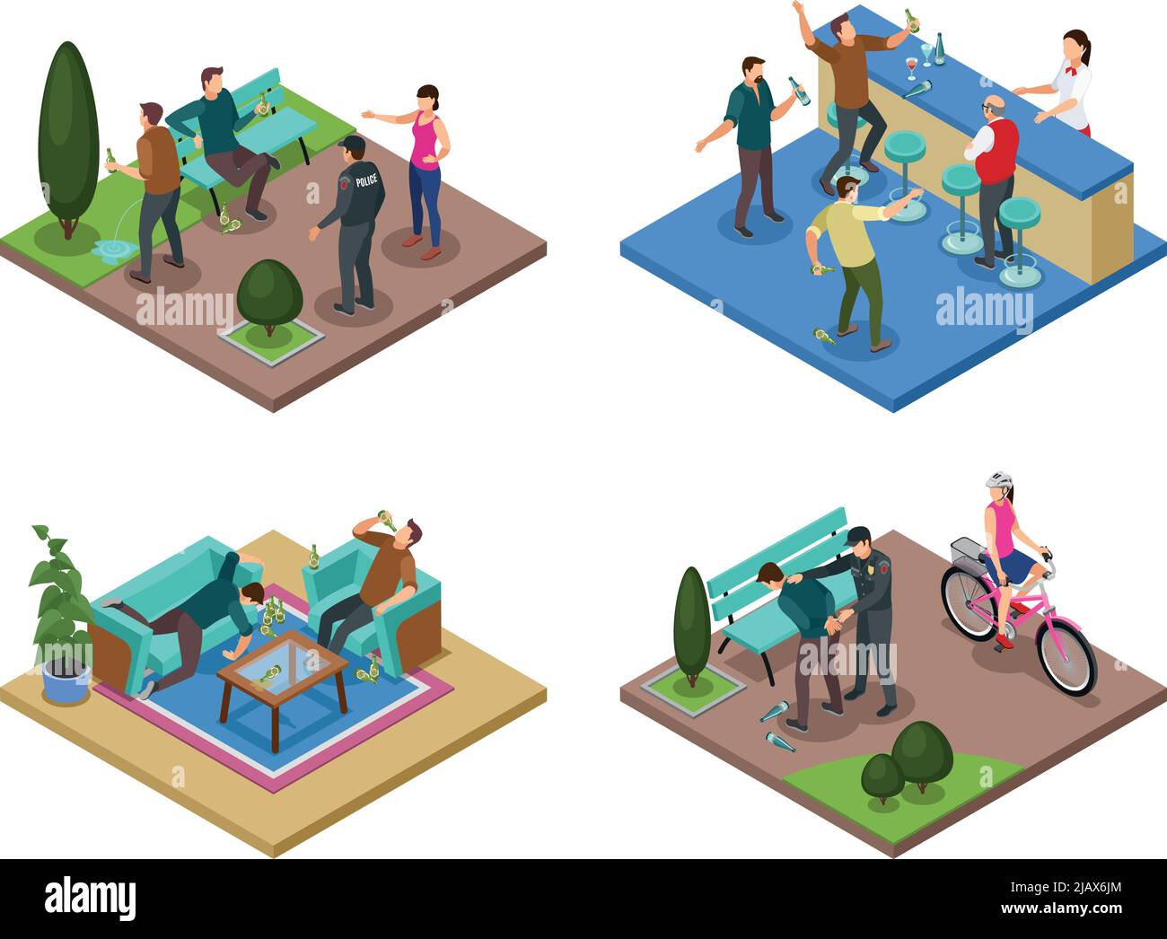 Comportement inacceptable Banque d'images vectorielles - Alamy