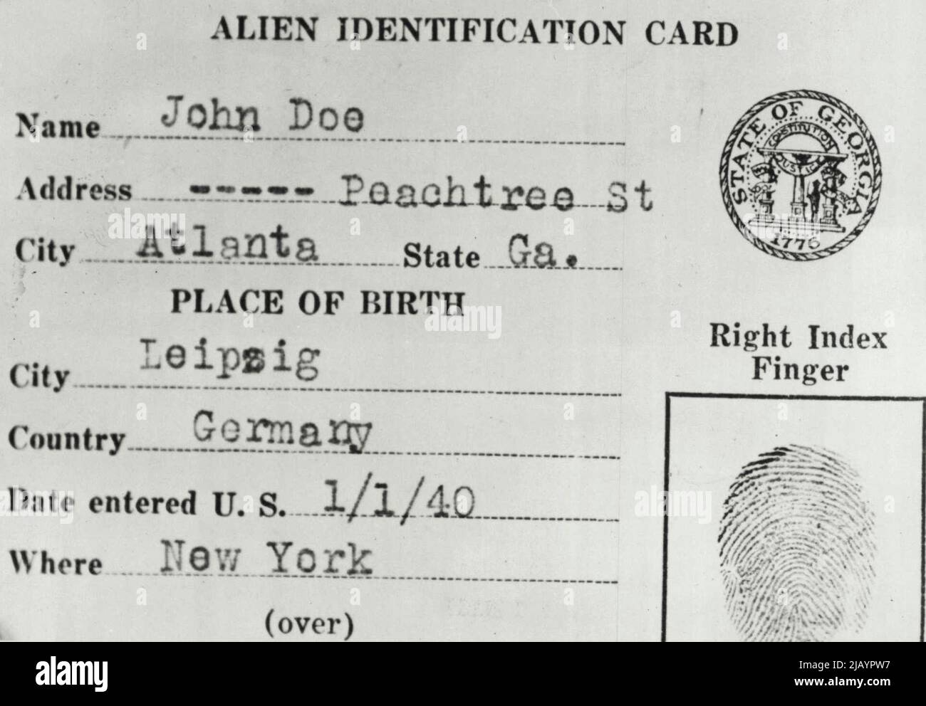 La Géorgie émet des cartes d'identité étrangères -- il s'agit d'une ...