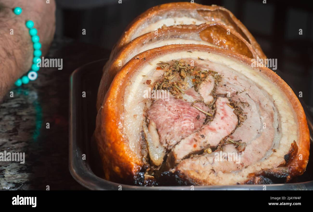 Porchetta traditionnelle Banque de photographies et d’images à haute ...