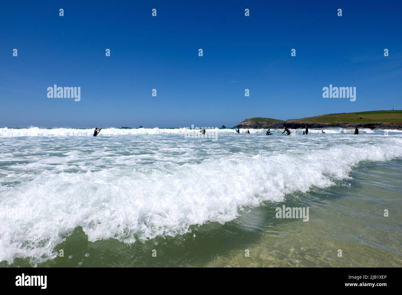 Trevose Head point Mother Ivys Bay Boobys Bay Constantine Bay Cornwall ...