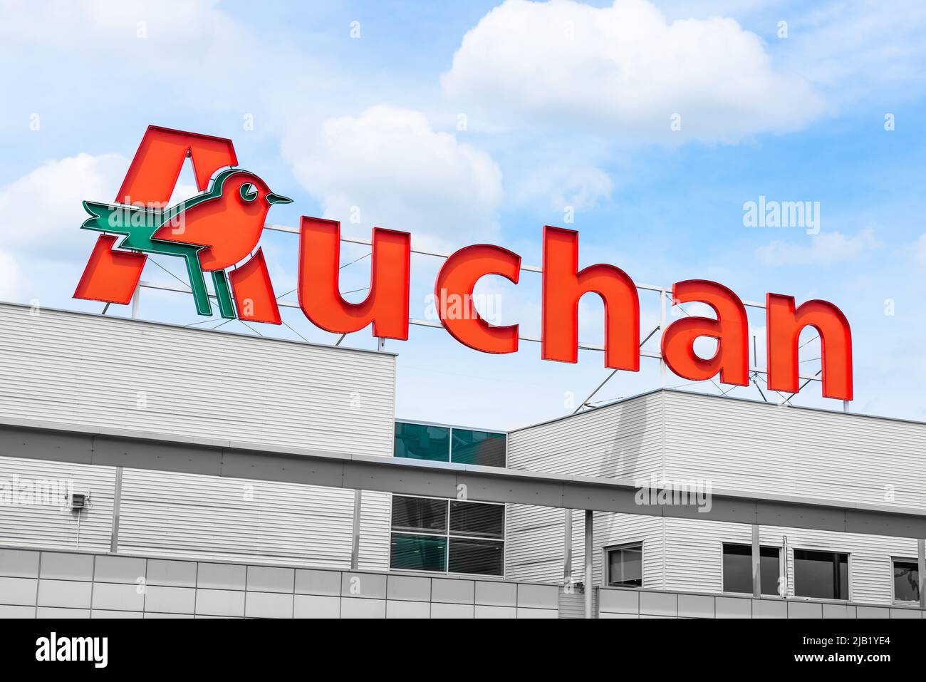 Auchan supermarket Banque de photographies et d’images à haute ...