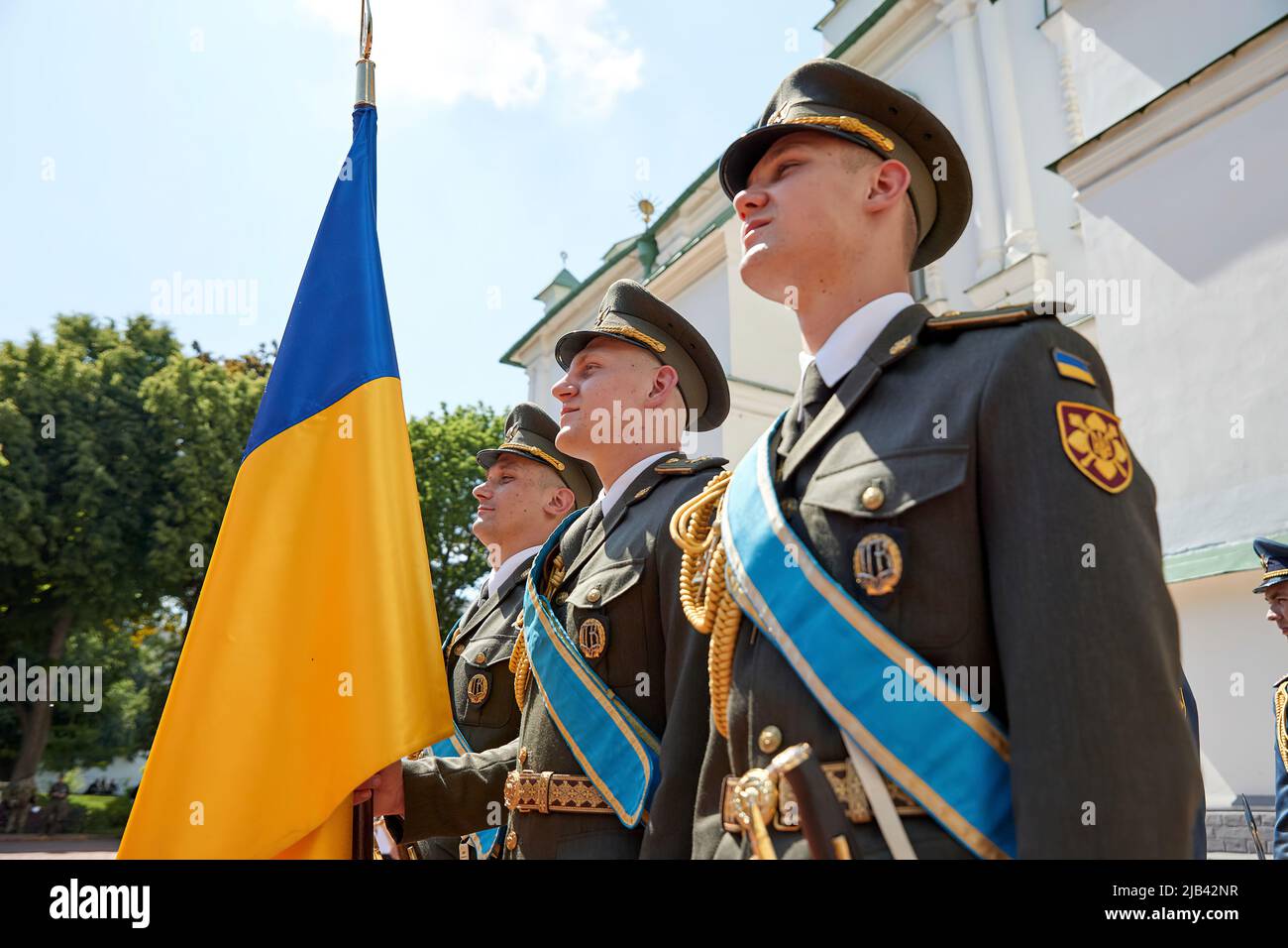 Le Président de l'Ukraine, Volodymyr Zelensky, a reçu aujourd'hui des ...