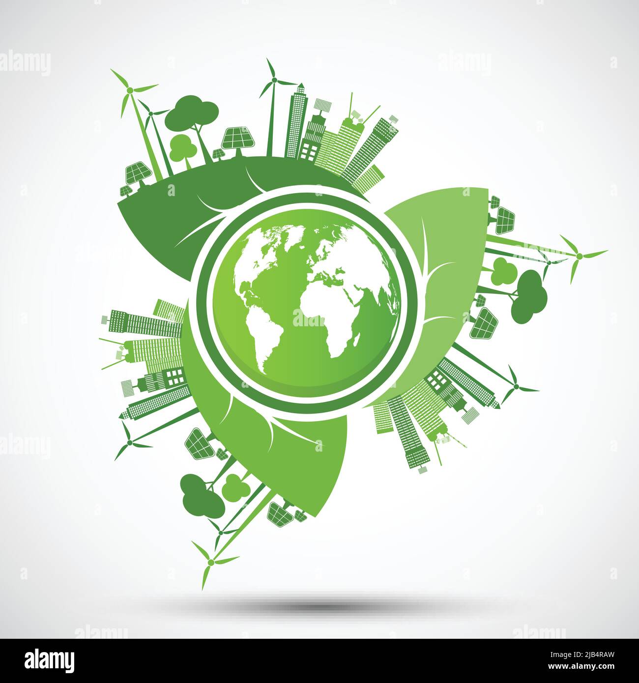 Ecologie et concept environnemental, symbole de la Terre avec des ...