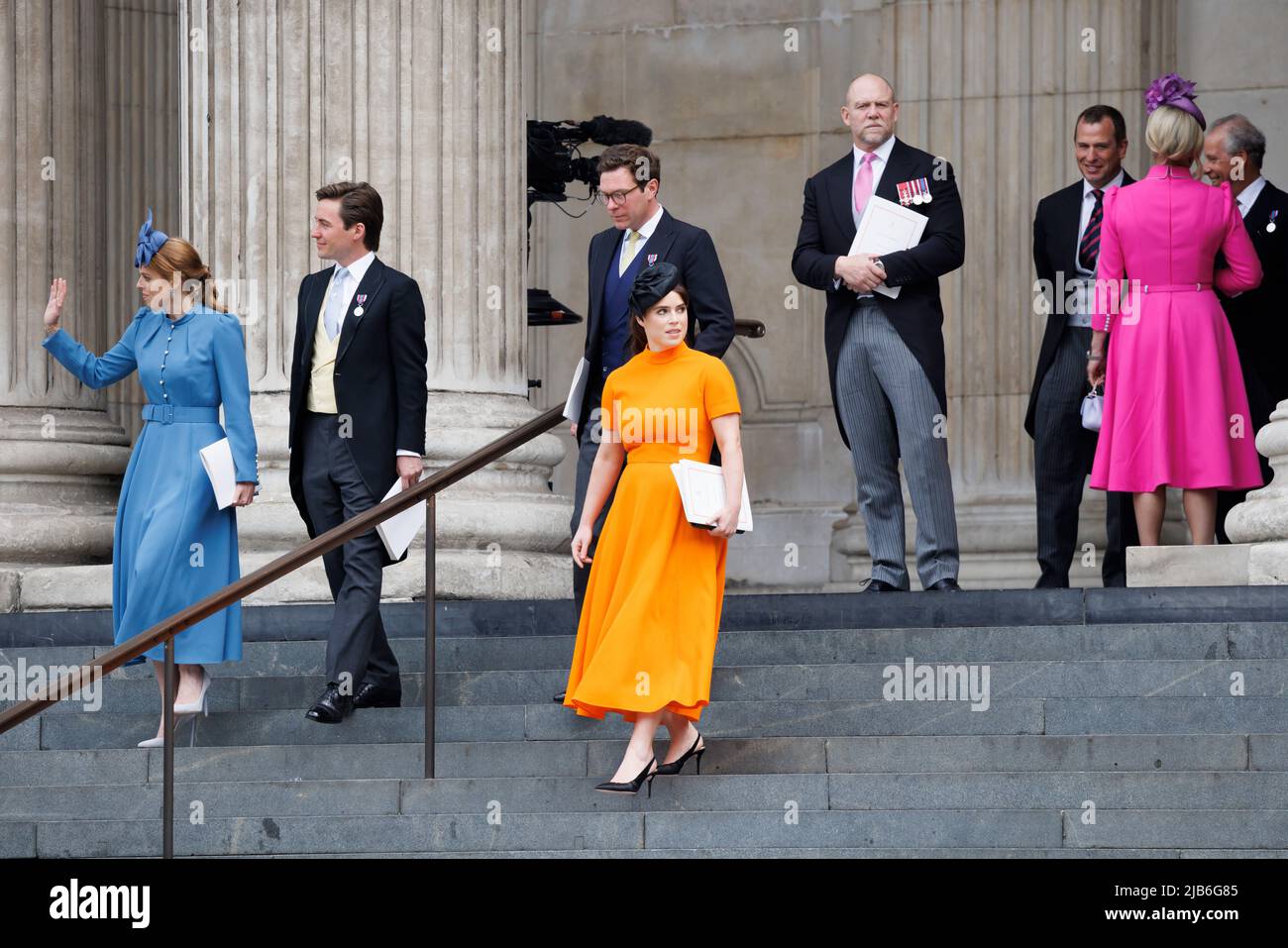 Londres, Royaume-Uni. 03rd juin 2022. Des membres de la famille royale ...