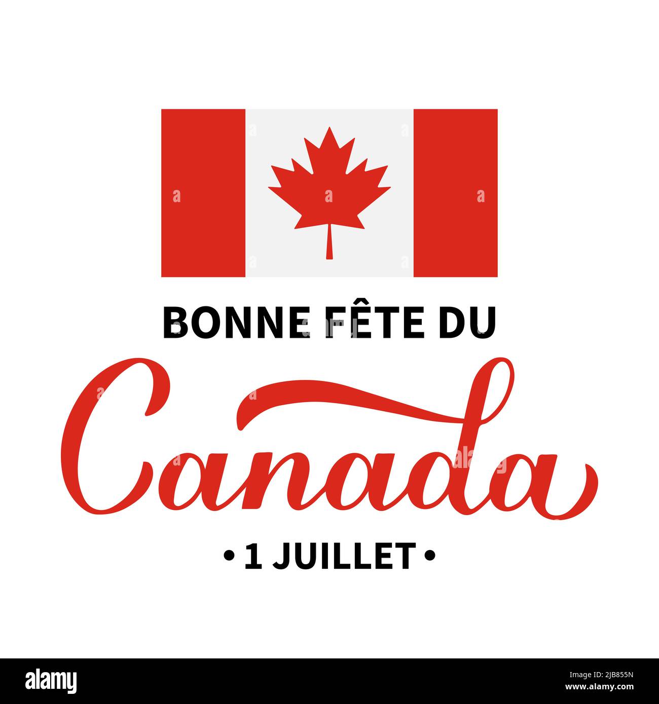 Drapeau franco canadien Banque d'images vectorielles - Alamy