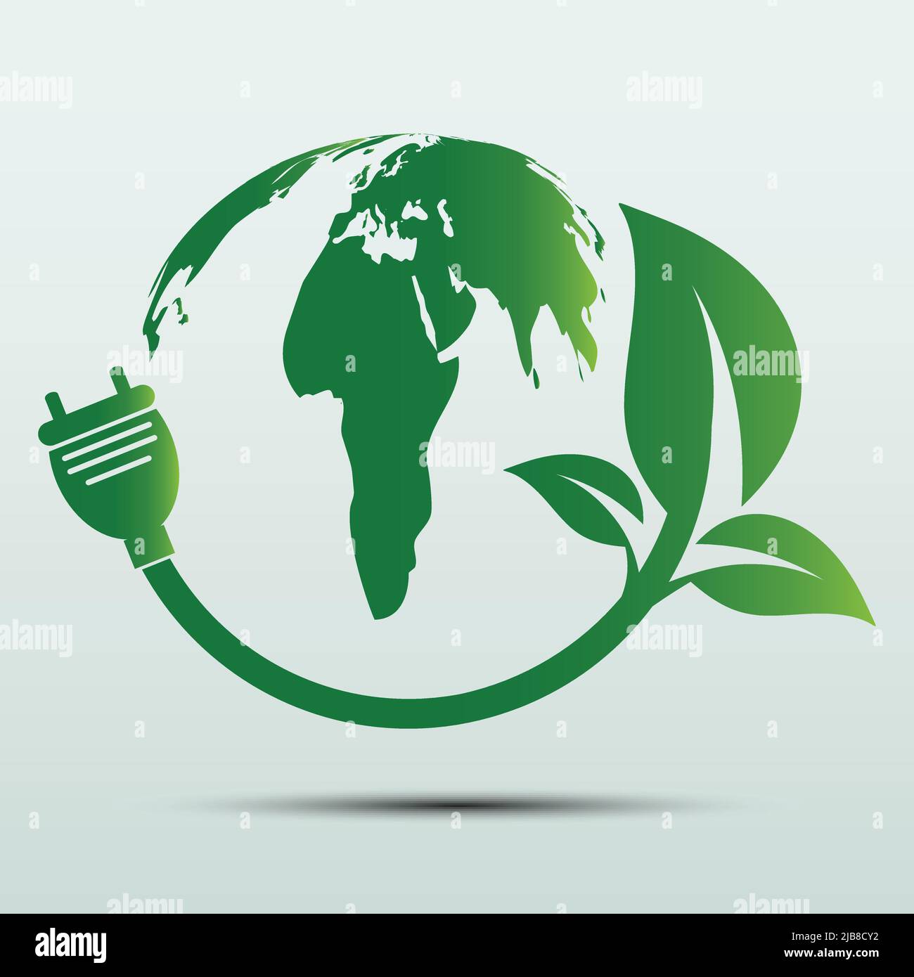 Logo ou emblème écologique de la fiche d'alimentation, illustration ...