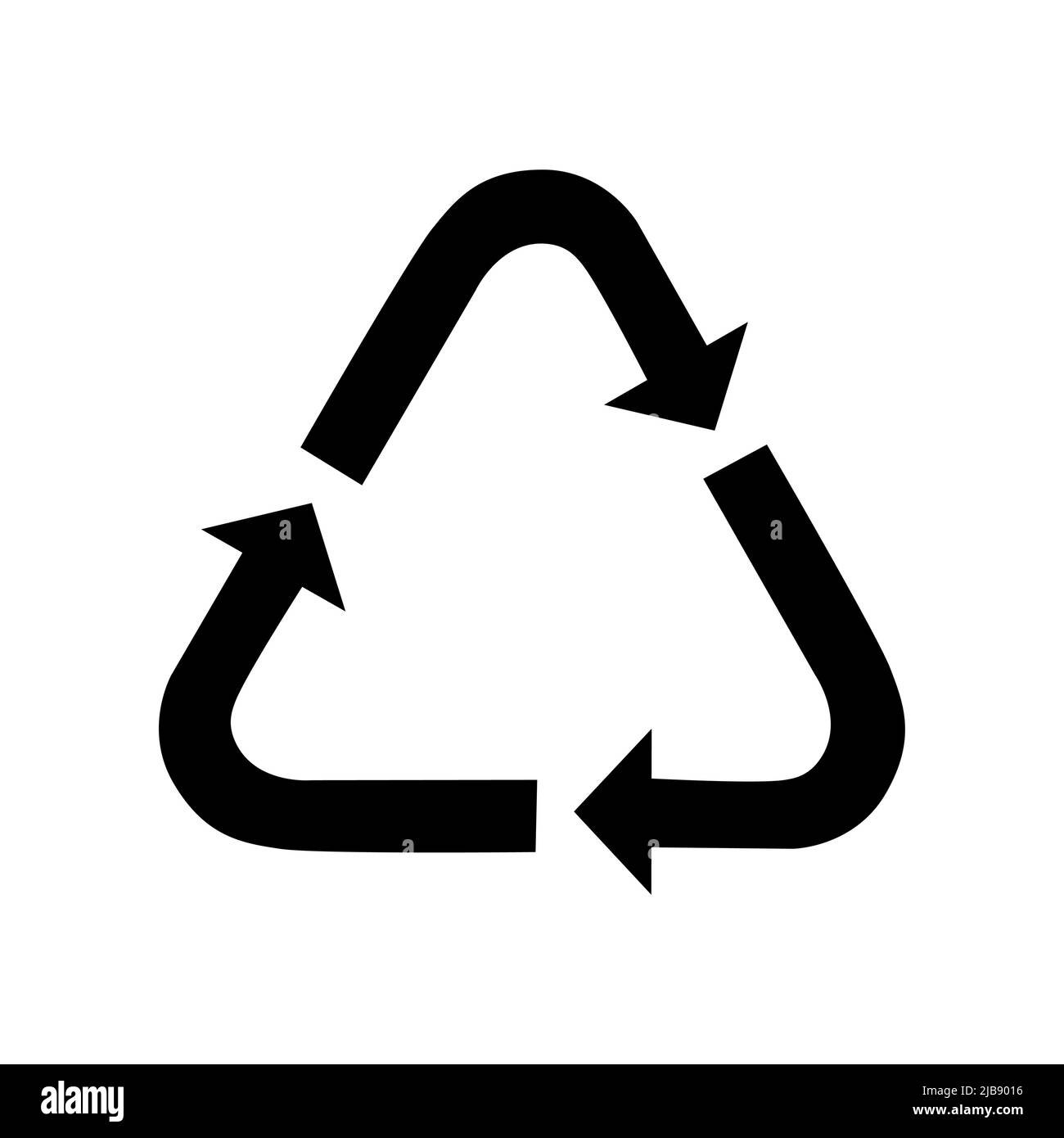Symbole En Plastique Panneau De Recyclage écologique Isolé Sur Fond