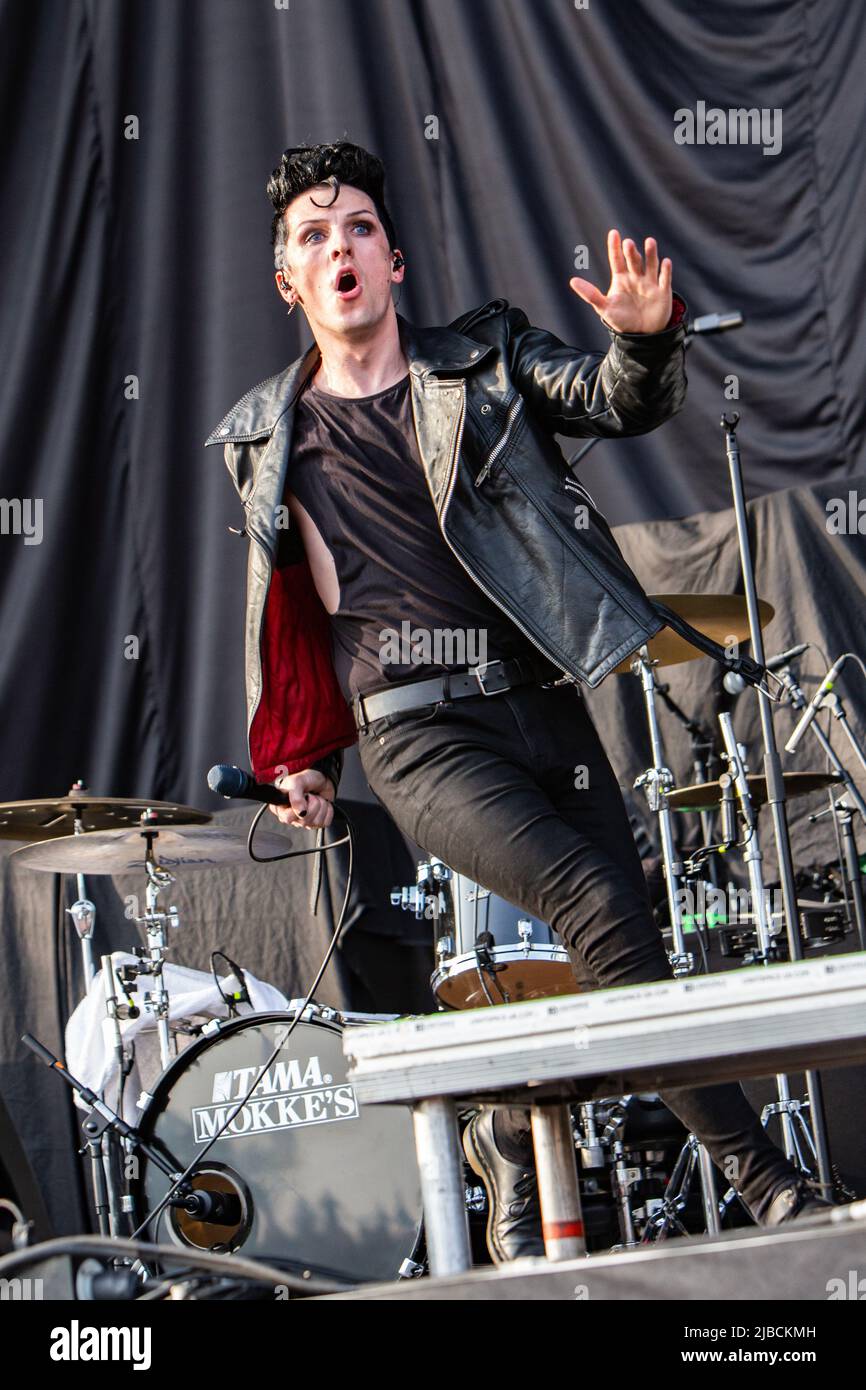 Bologne Italie. 04 juin 2022. Le groupe de rock anglais CREEPER se ...