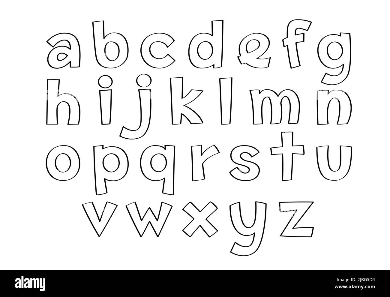 Lettres de calligraphie anglaise Banque de photographies et d’images à ...