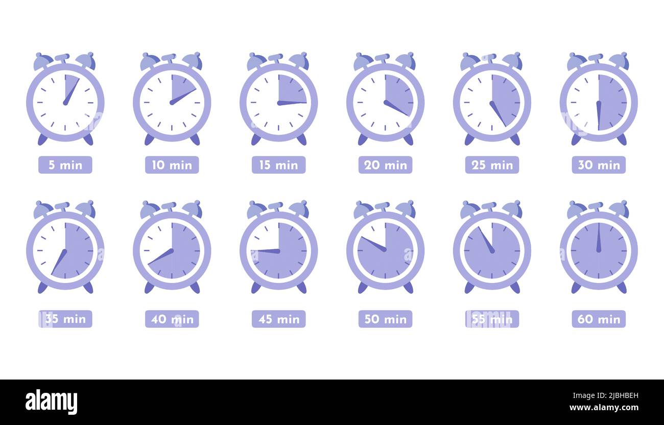 Timer clock with 5 Banque de photographies et d’images à haute ...