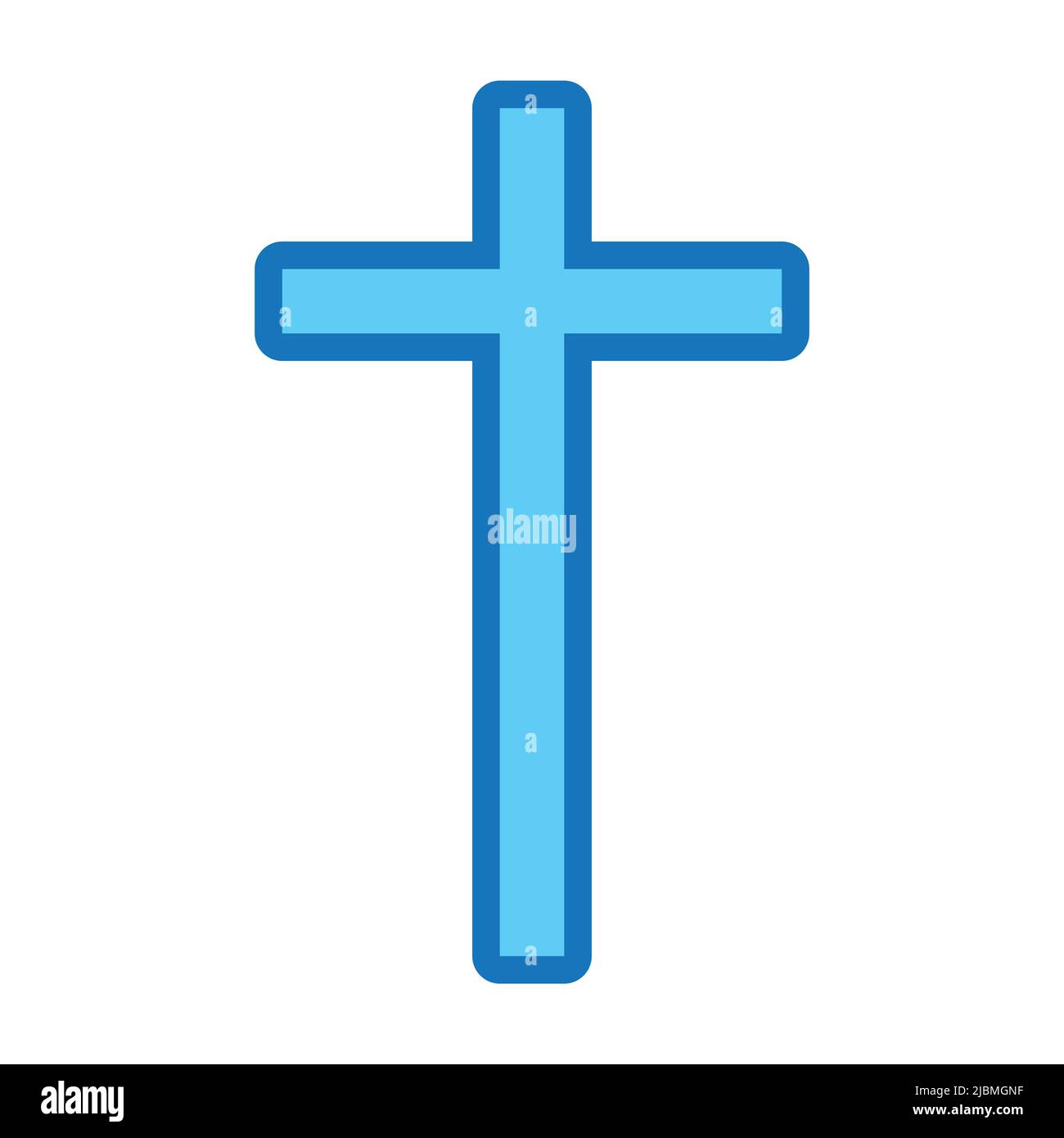 Symbole d'une croix d'église. Symbole religieux du christianisme. Icône ...