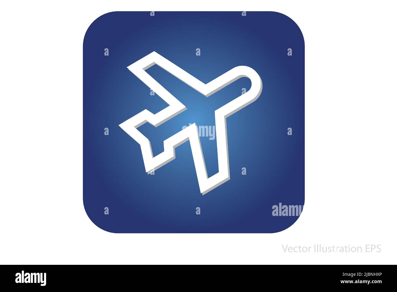 Terminal jet bleu Banque d'images vectorielles - Alamy