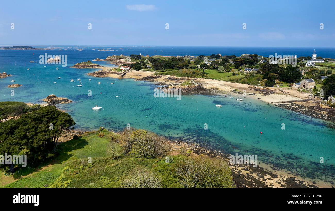 Brehat island aerial view Banque de photographies et d’images à haute ...