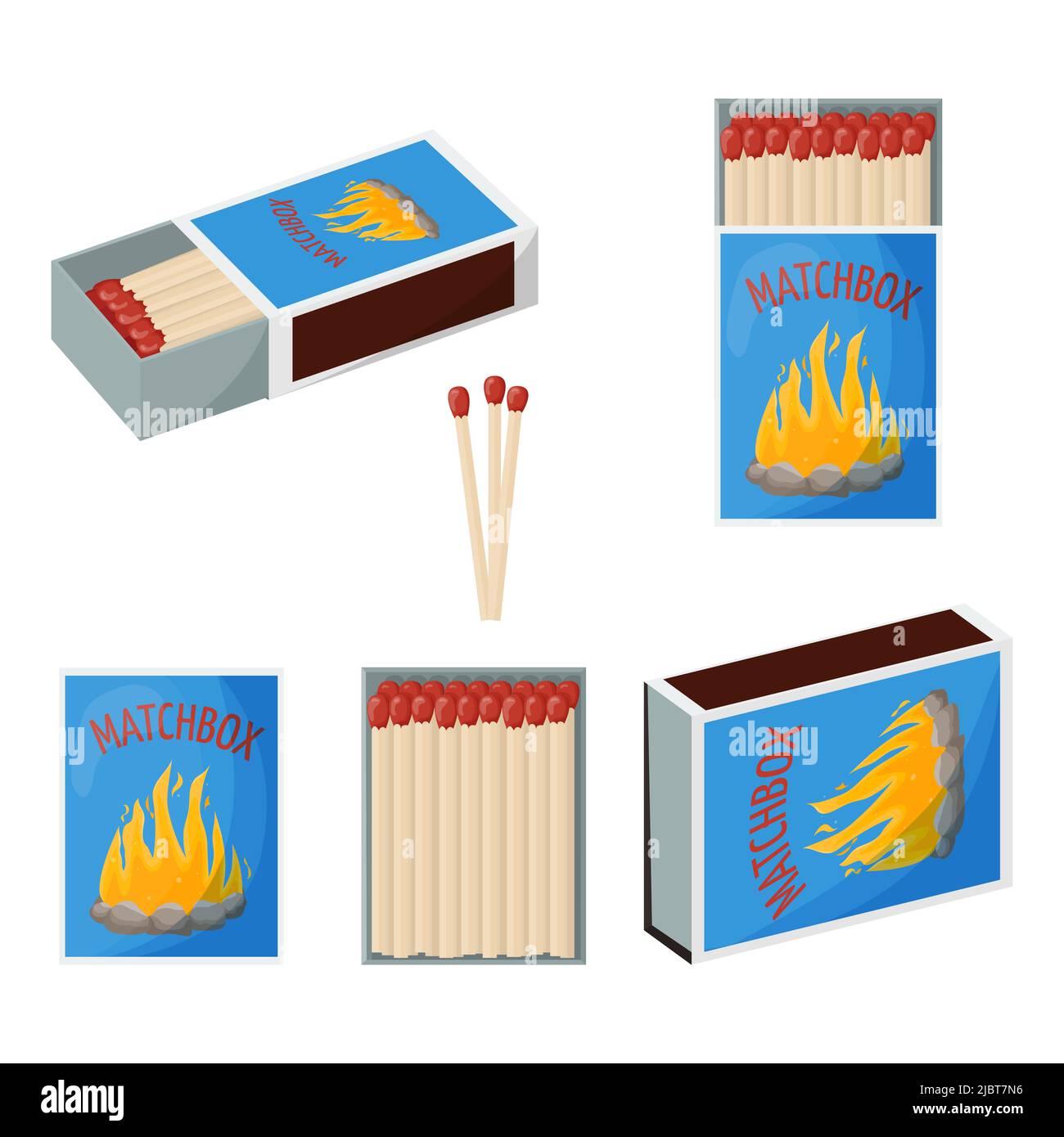 Illustration de la boîte d'allumettes de sécurité Banque de ...