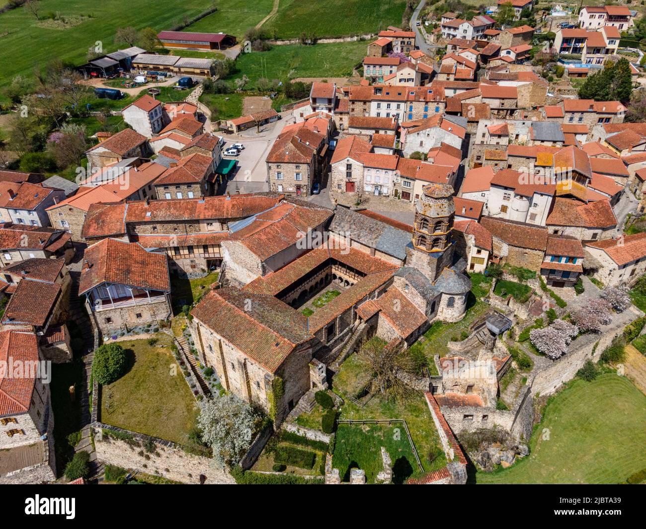 France, haute Loire, Lavaudieu, labellisés les plus Beaux villages de ...