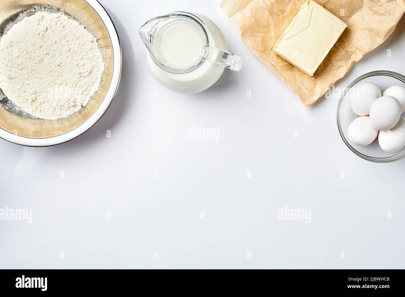 Préparation de la pâte. Une mesure de la quantité d'ingrédients dans la ...