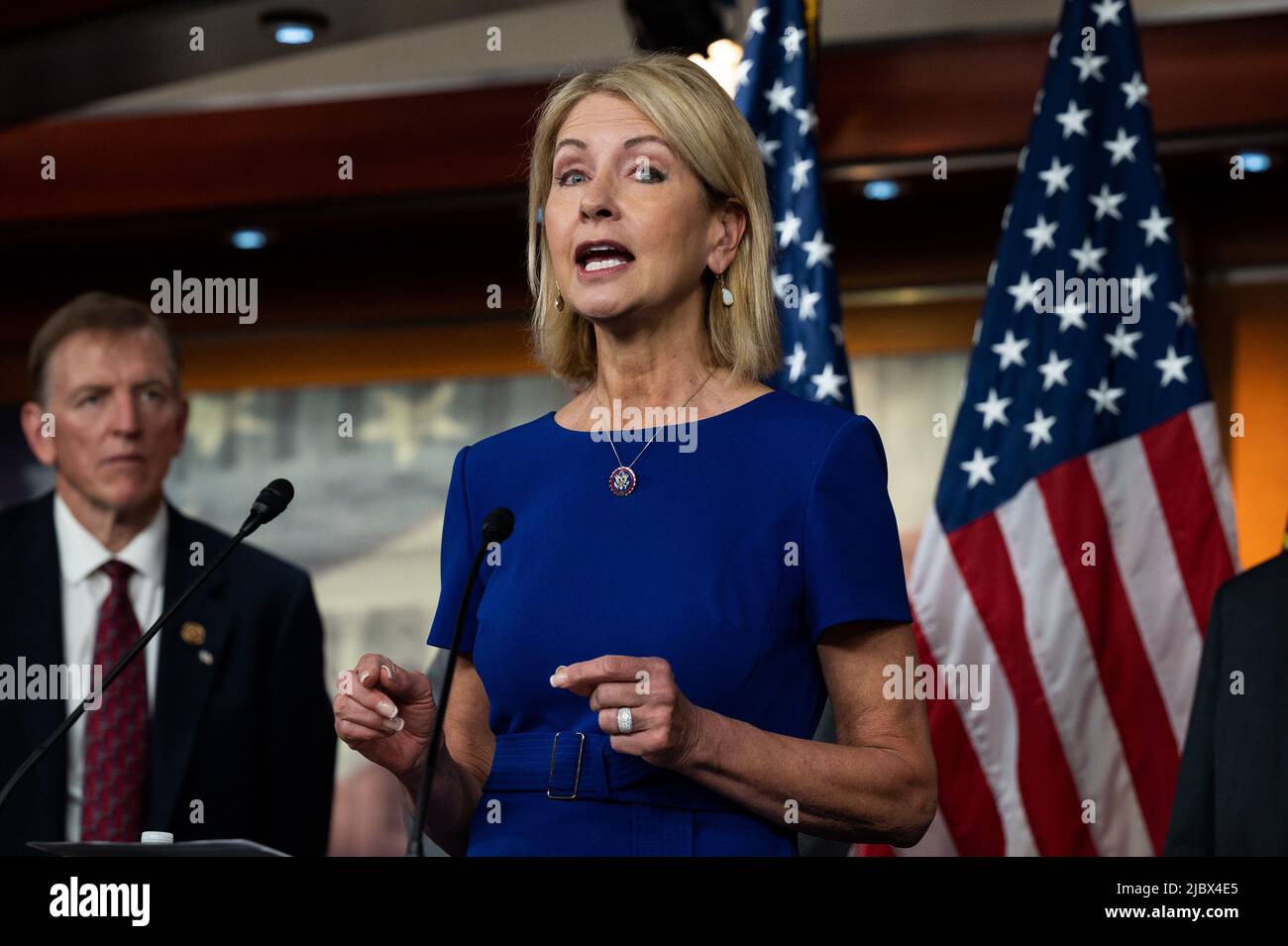 Mary Miller (R-il), représentante des États-Unis, s'exprimant lors d ...