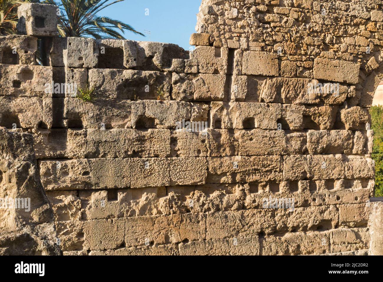 Mur grec ancien en sicile Banque de photographies et d’images à haute ...