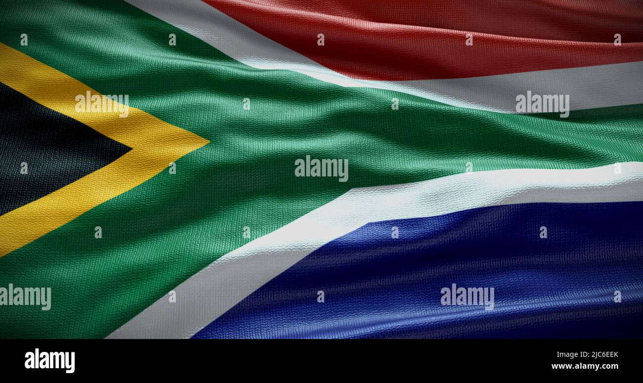 Illustration de fond du drapeau national de l'Afrique du Sud. Symbole ...