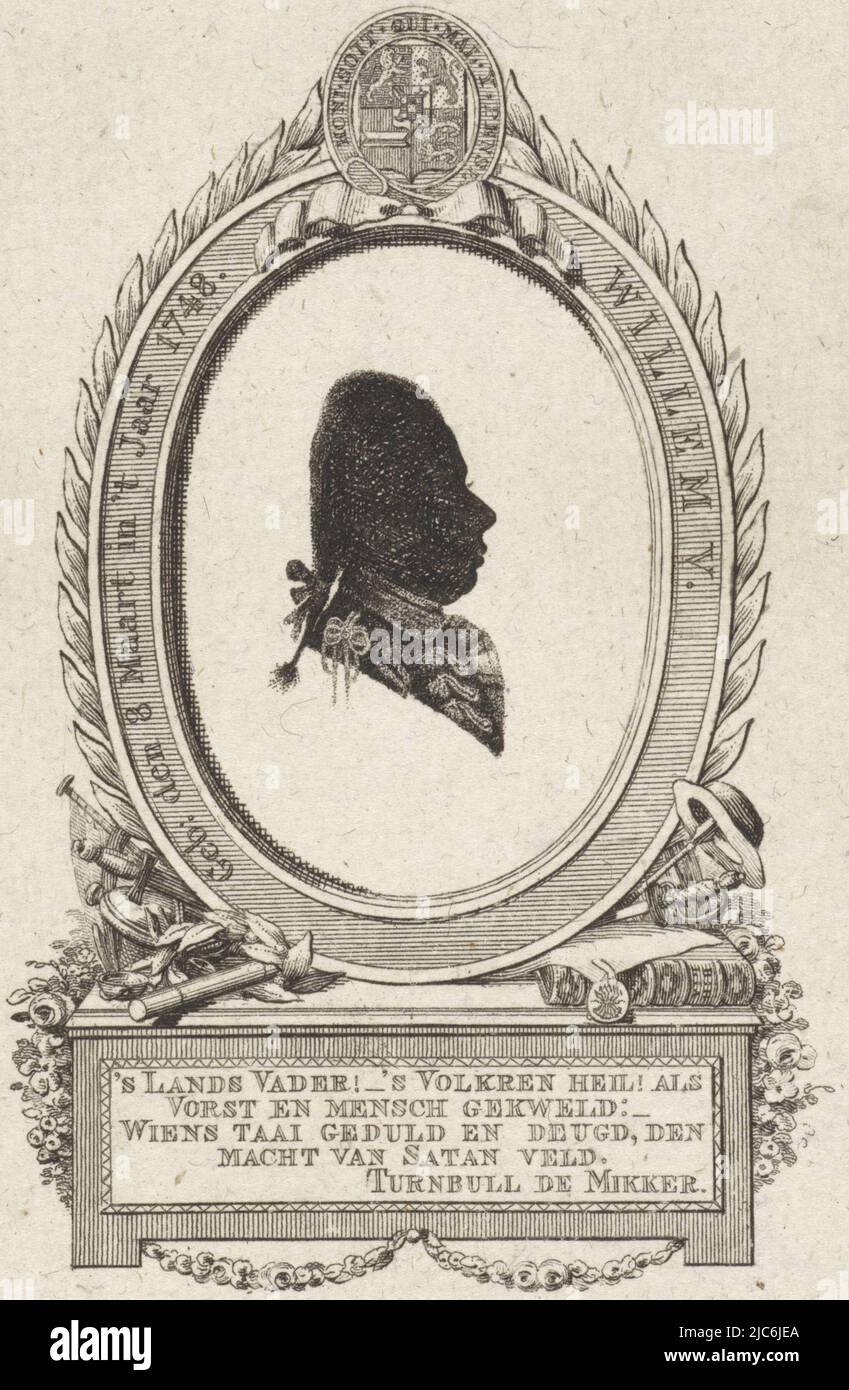 Portrait de William V, prince d'Orange-Nassau, portrait de William V ...