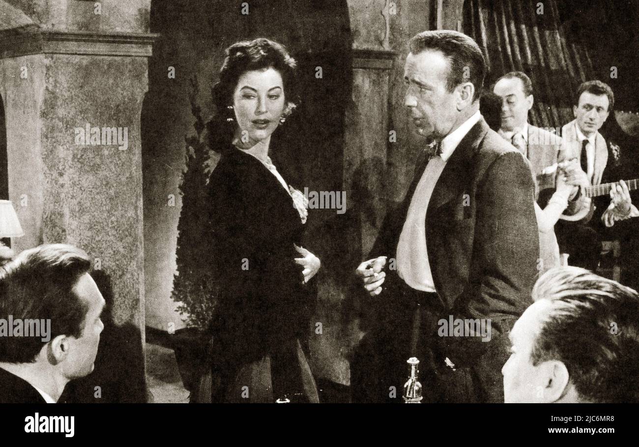 Carte du hall - Ava Gardner, Humphrey Bogart, « The Barefoot Contessa ...