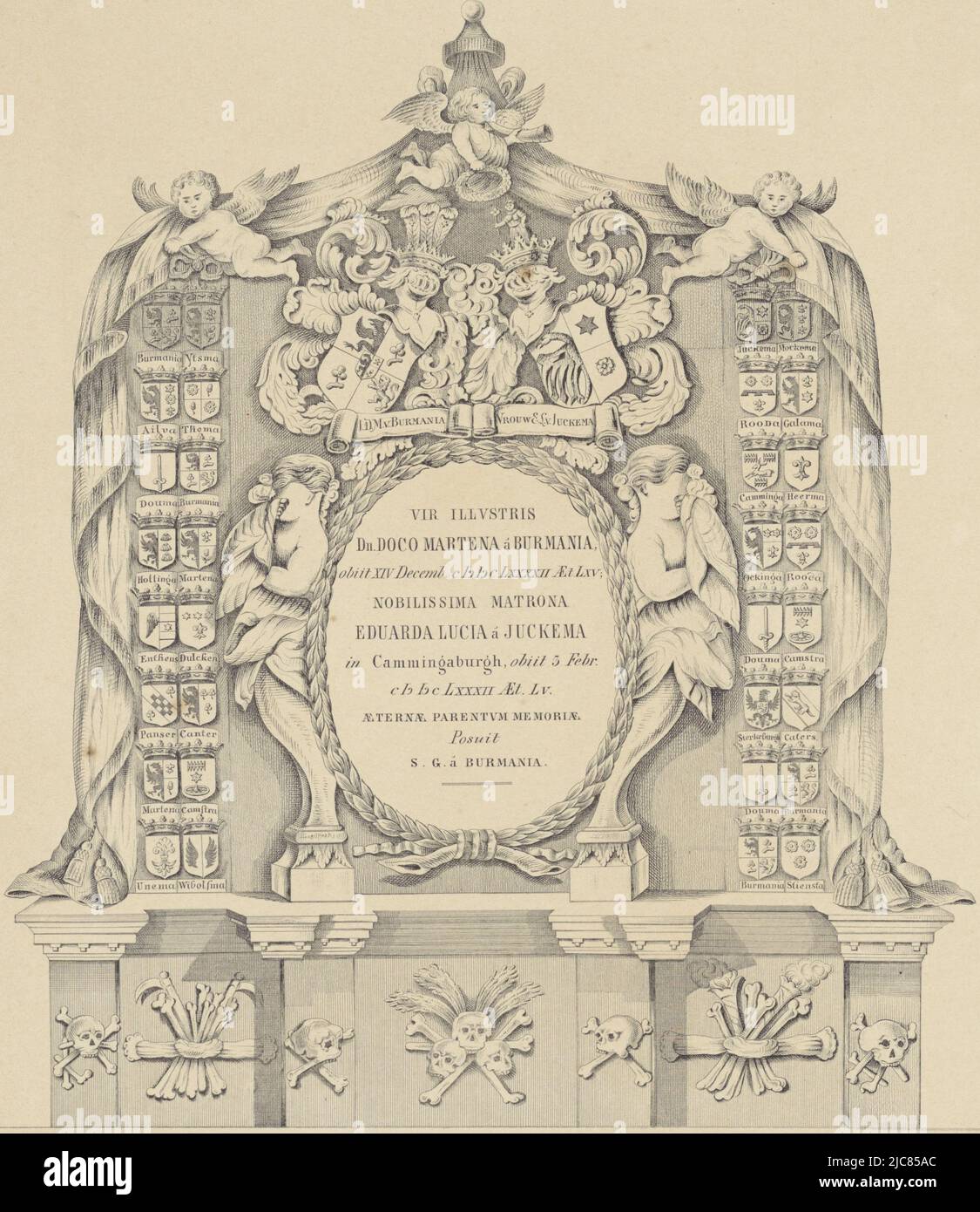 épitaphe décorée Banque de photographies et d’images à haute résolution ...