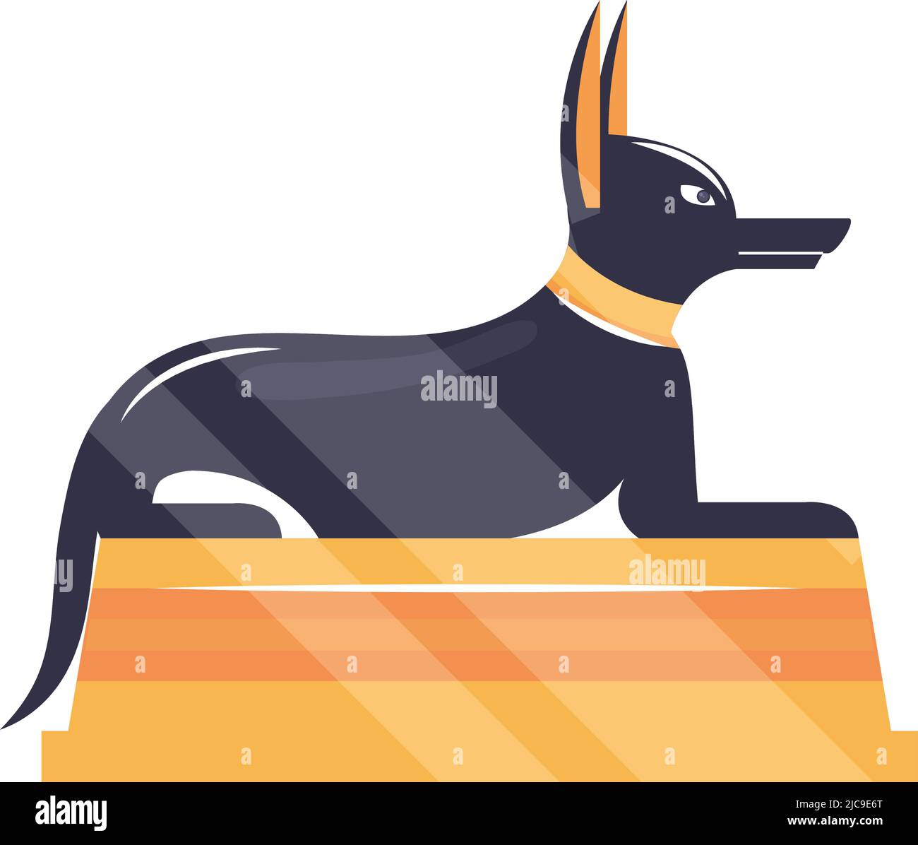 Anubis god of death Banque d'images vectorielles - Alamy