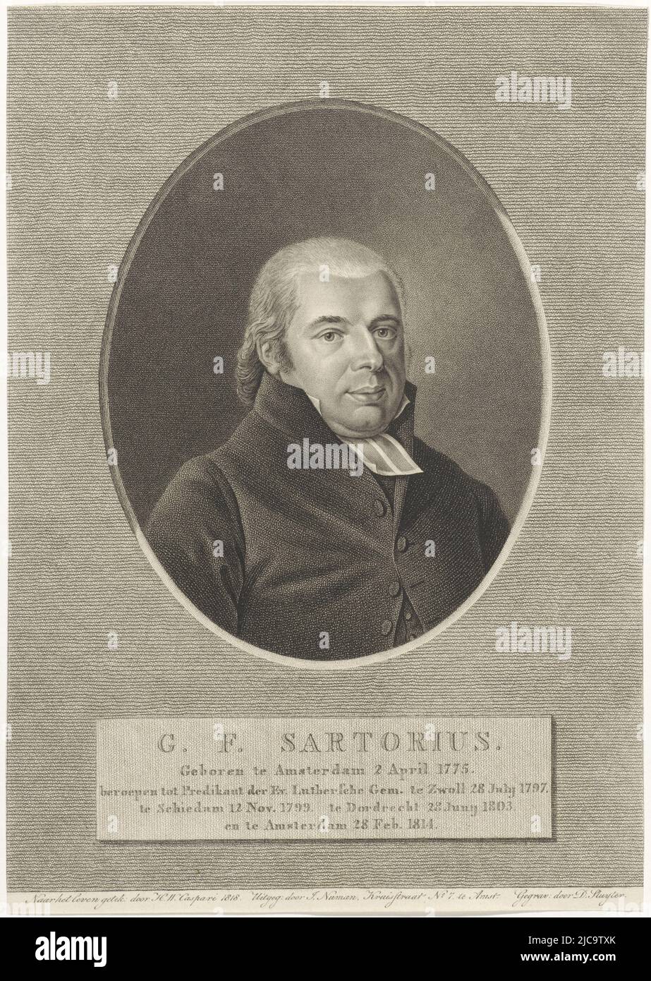 Pasteur georg frederik sartorius Banque de photographies et d’images à ...