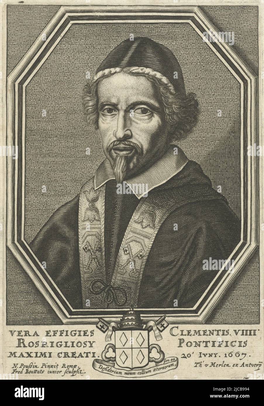 Cadre octogonal clemens ix Banque de photographies et d’images à haute ...