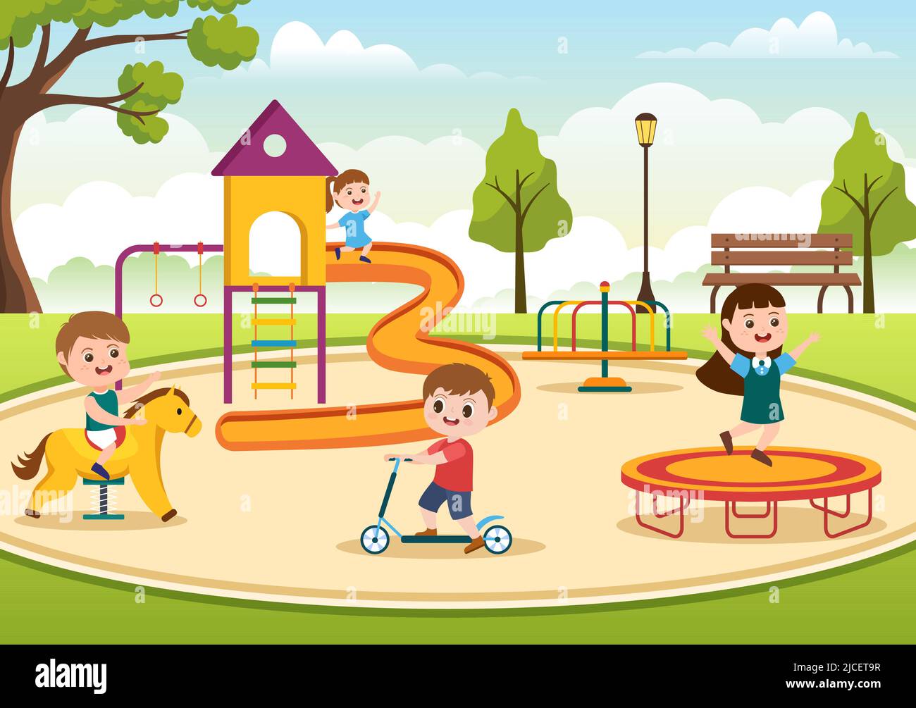 Dessin Parc Jeux Enfants: Dessin Parc De Jeux À Imprimer – SQMKS