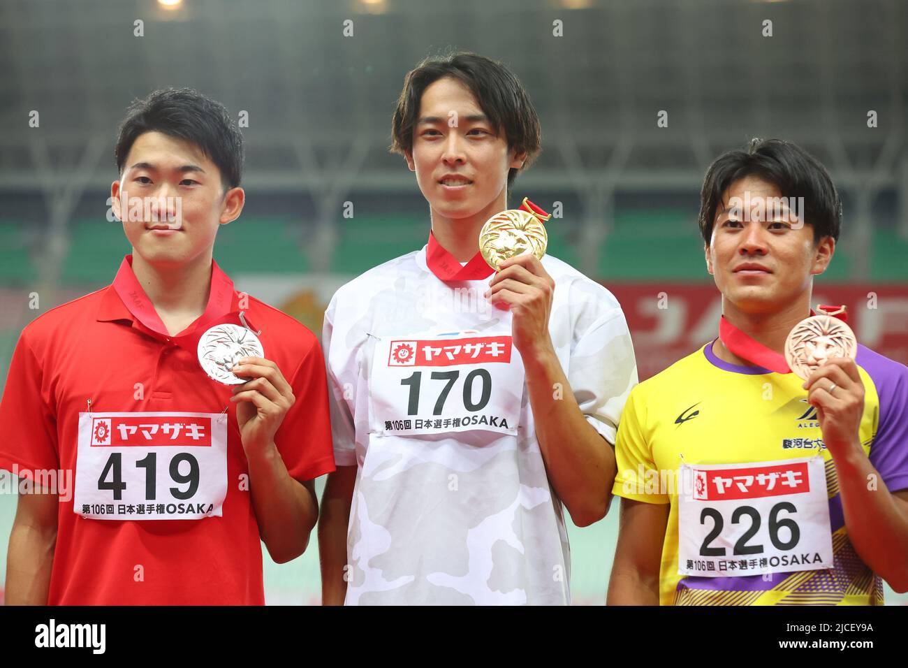 Osaka, Japon. 10th juin 2022. (G-D) Yuto Adachi, Riku Ito, Hikaru ...