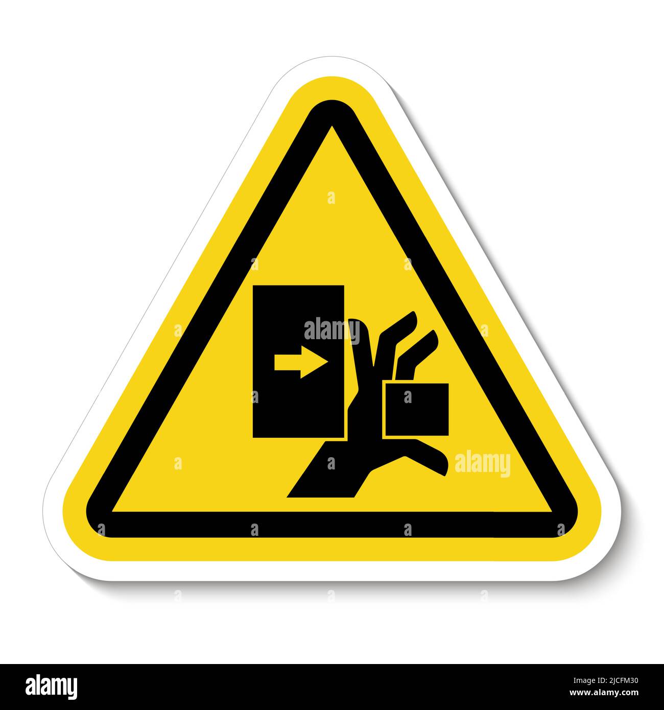 Force de compression de la main à partir de la gauche symbole signe ...