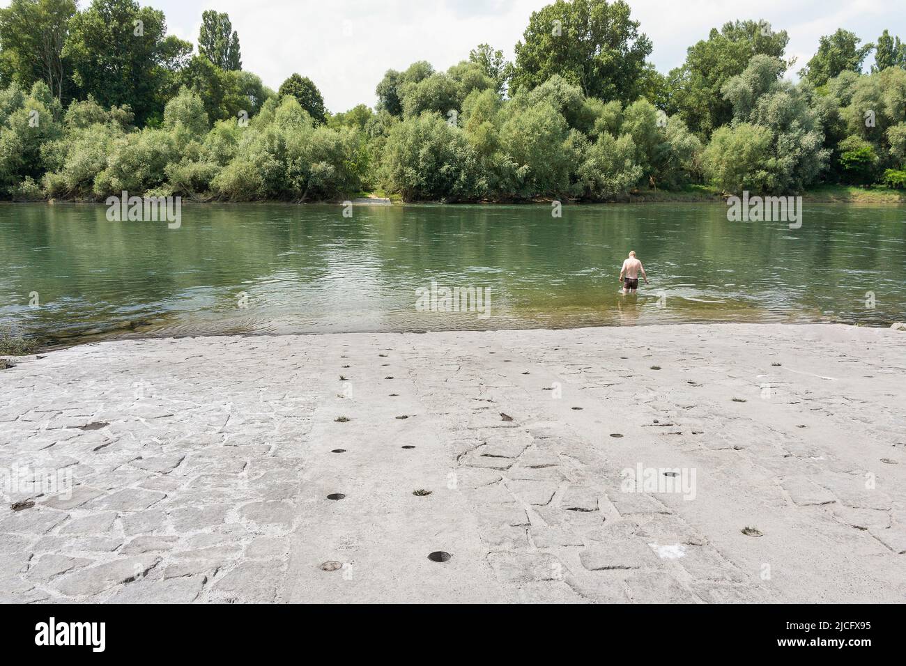 Ancien lieu de baignade militaire Banque d'image et photos - Alamy