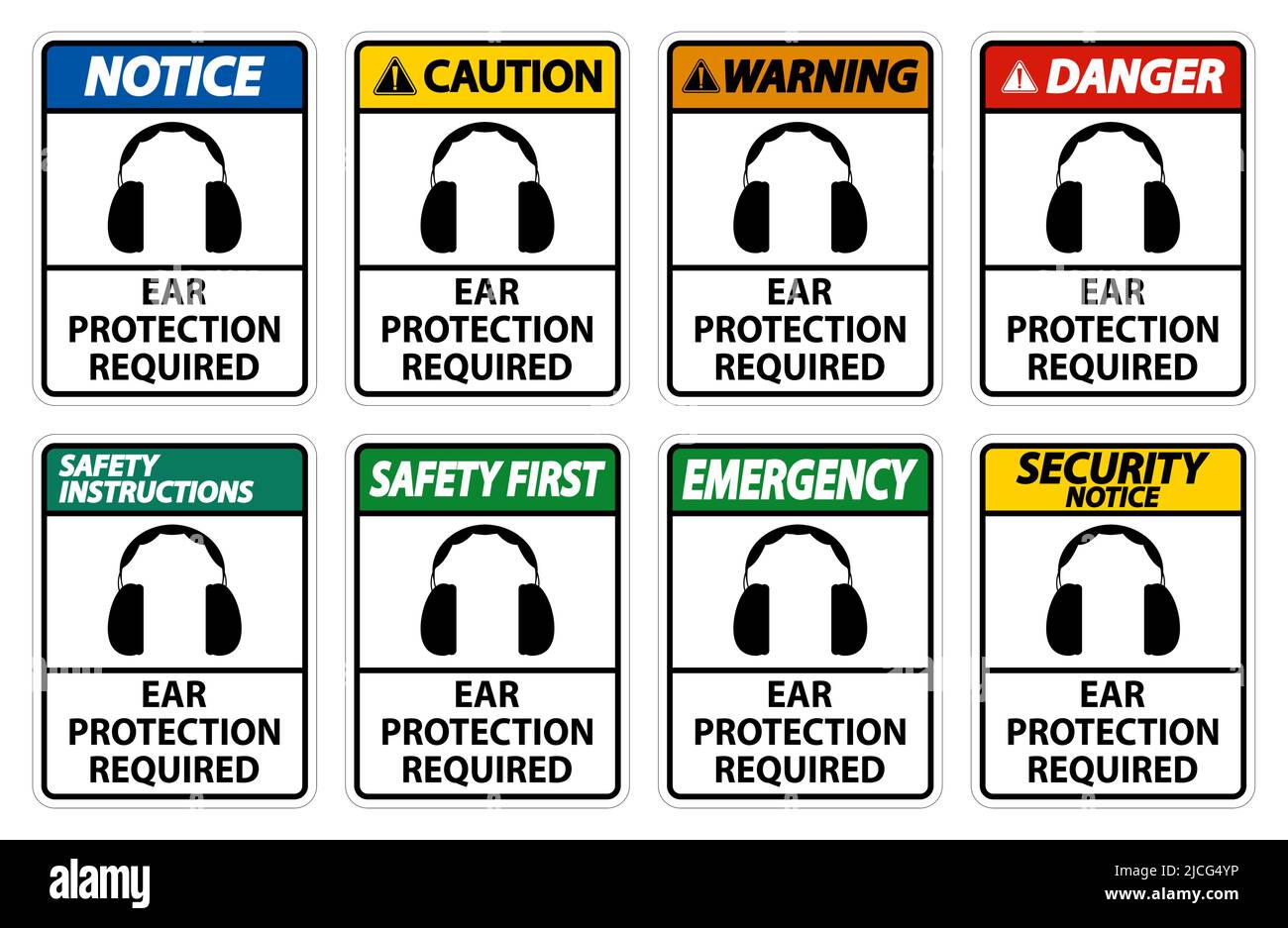 Protection de l'oreille symbole requis isoler sur fond transparent ...