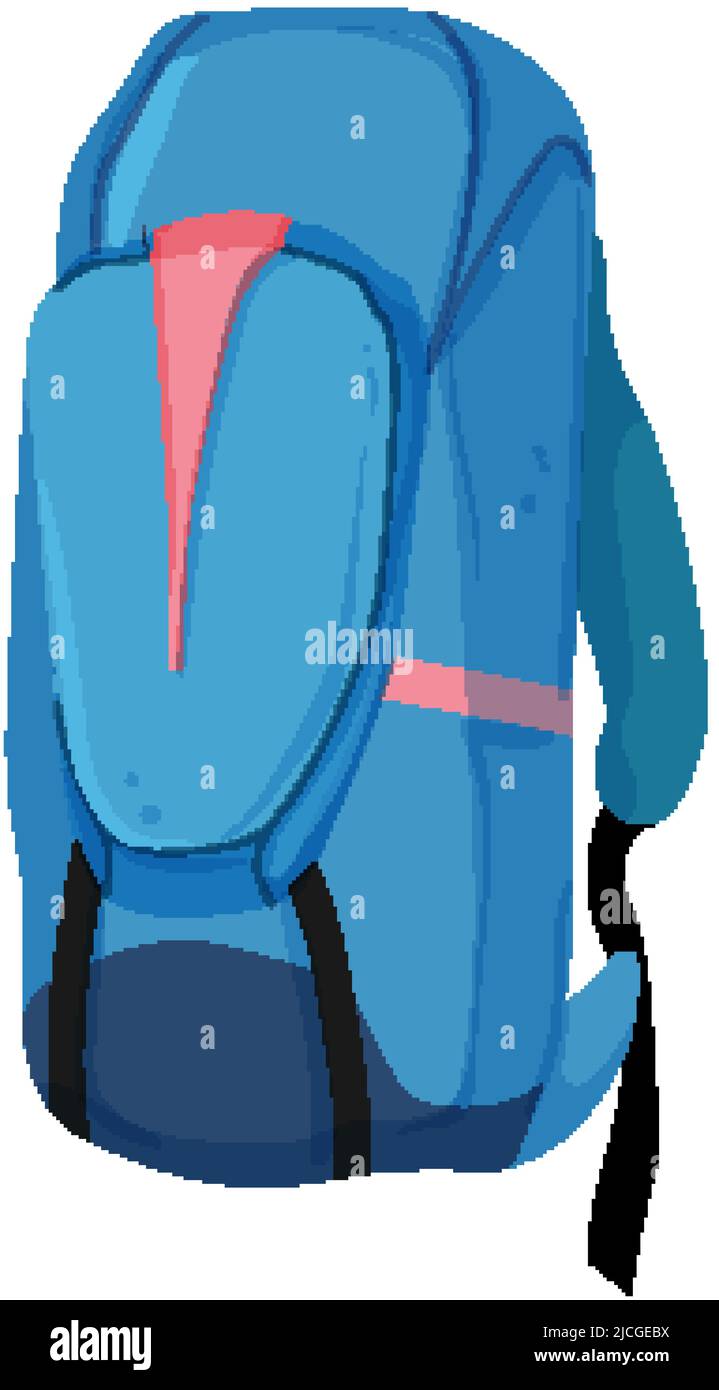 randonnée sac à dos camp dessin animé illustration vectorielle Image ...