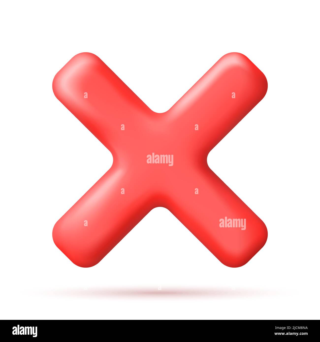 Bouton croix rouge refuser Banque d'images vectorielles - Alamy