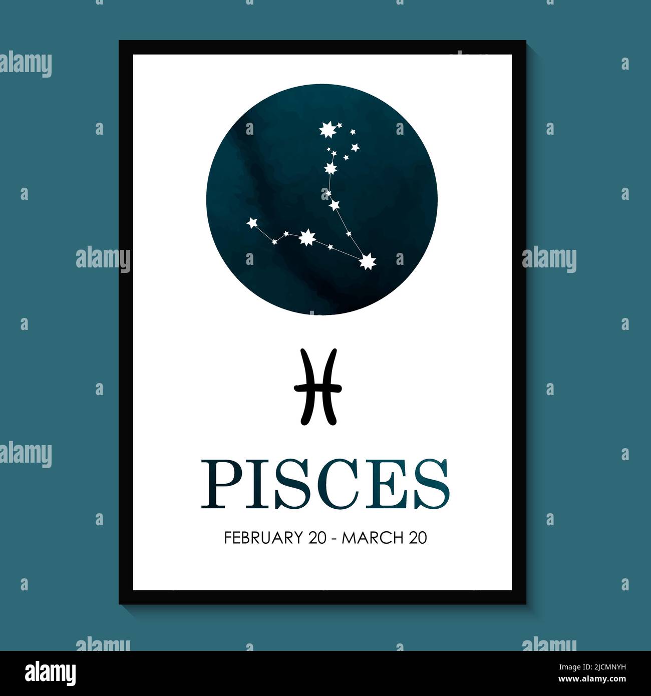 Poisson zodiac. Icône Zodiac de poissons. Illustration du vecteur d ...