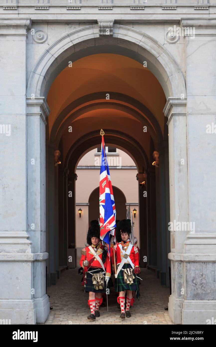 Soldats du 92nd (Gordon Highlanders) Regiment de pied à la Duchesse de ...