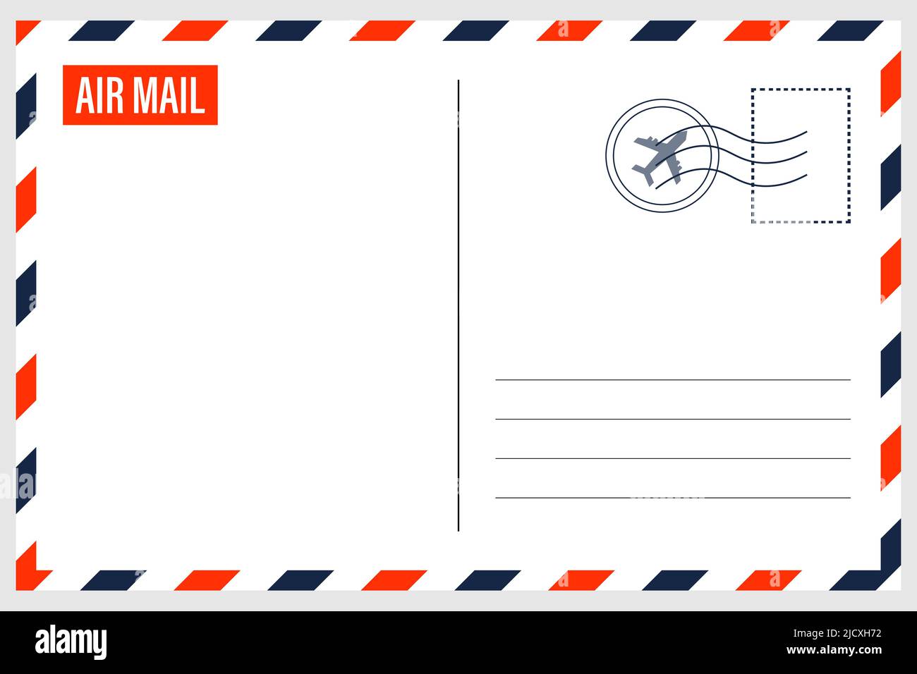 Bordure de l'enveloppe du courrier électronique - Illustration ...