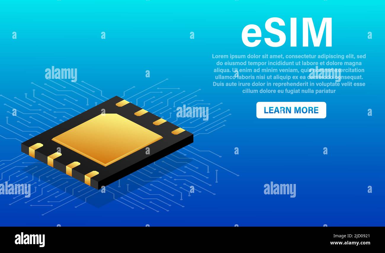 Puce e sim numérique carte mère puce numérique. Icône moderne. Arrière ...