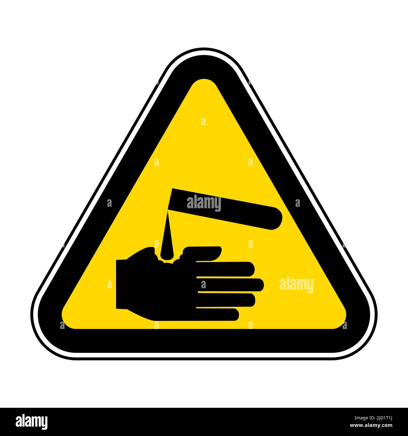 Attention : symbole de symbole de symbole d'isolation sur fond blanc ...