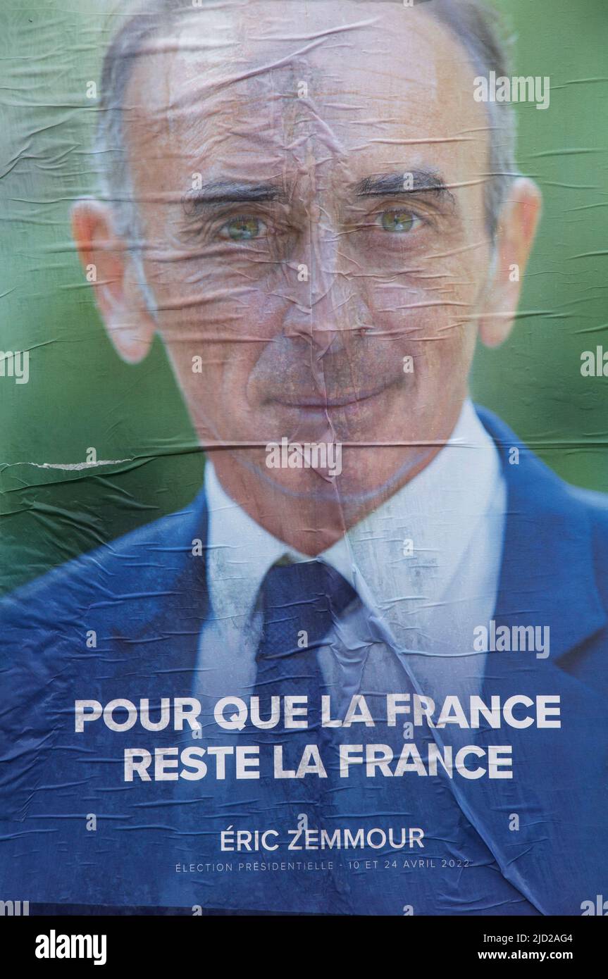 Affiche de campagne pour l'élection présidentielle française 2022 pour ...