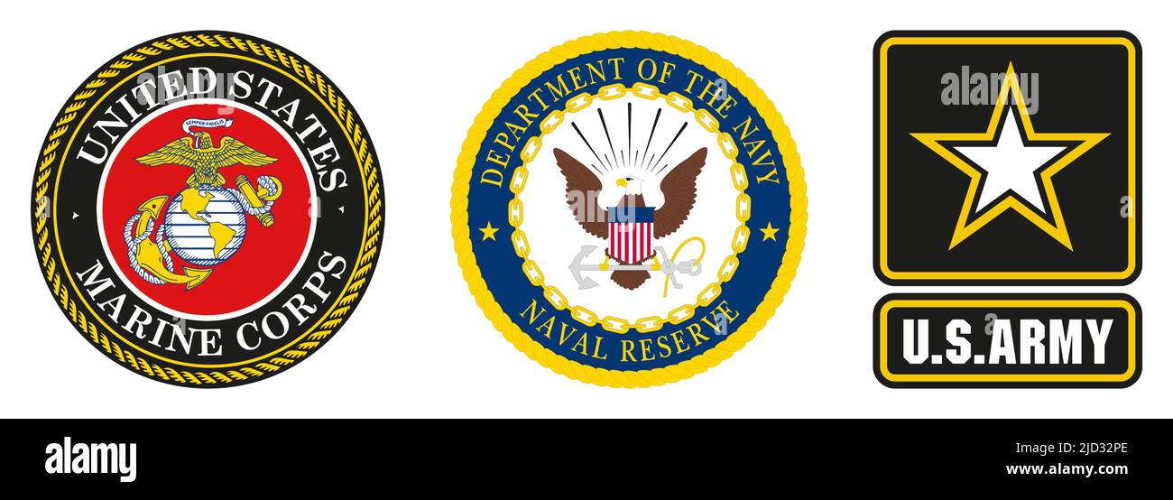 Marine corps usmc Banque d'images vectorielles - Alamy