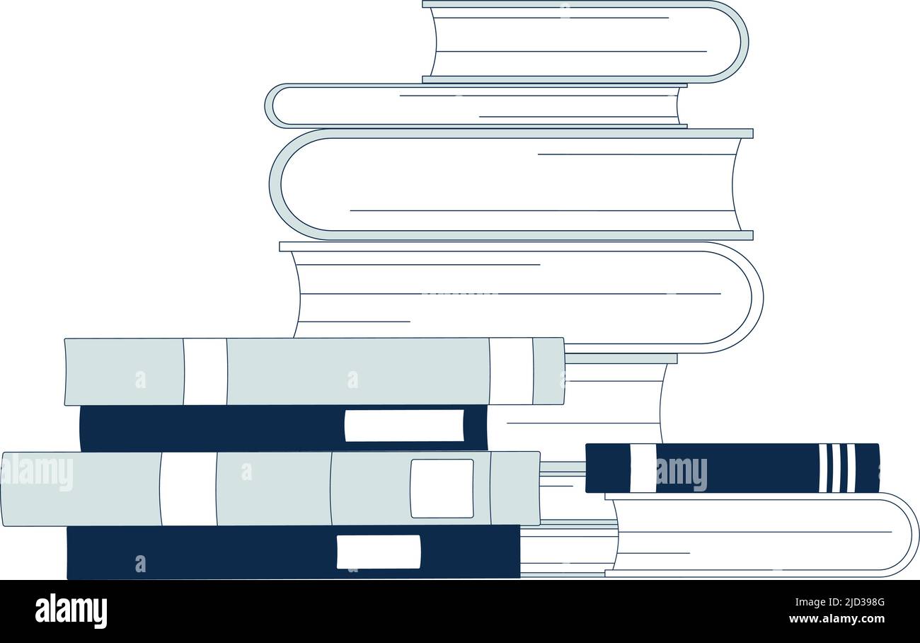 Icône de pile de livres. Symbole de bibliothèque. Signe de lecture ...