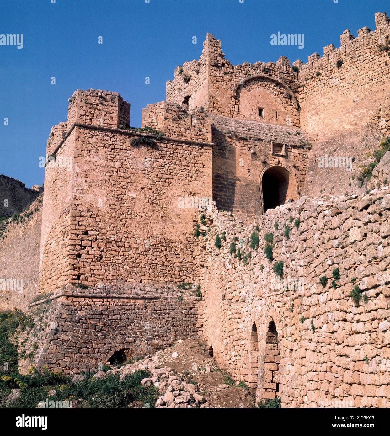 ACROCORINTO - RUINAS DE LA MURALLA DE CORINTO - FOTO AÑOS 60 ...