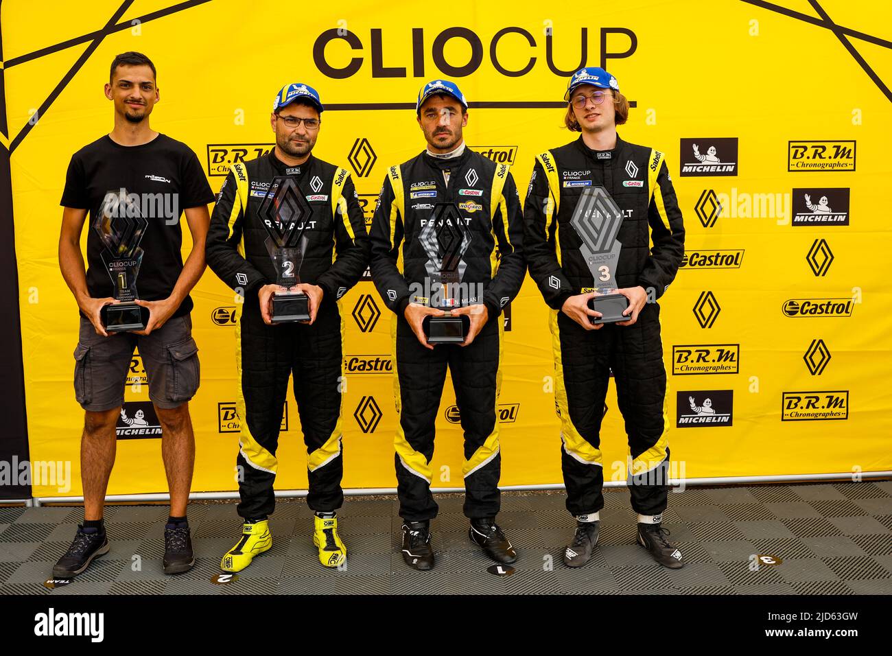 Podium, POUGET David (fra), GPA Racing, Clio Cup 2022, MILAN Nicolas ...