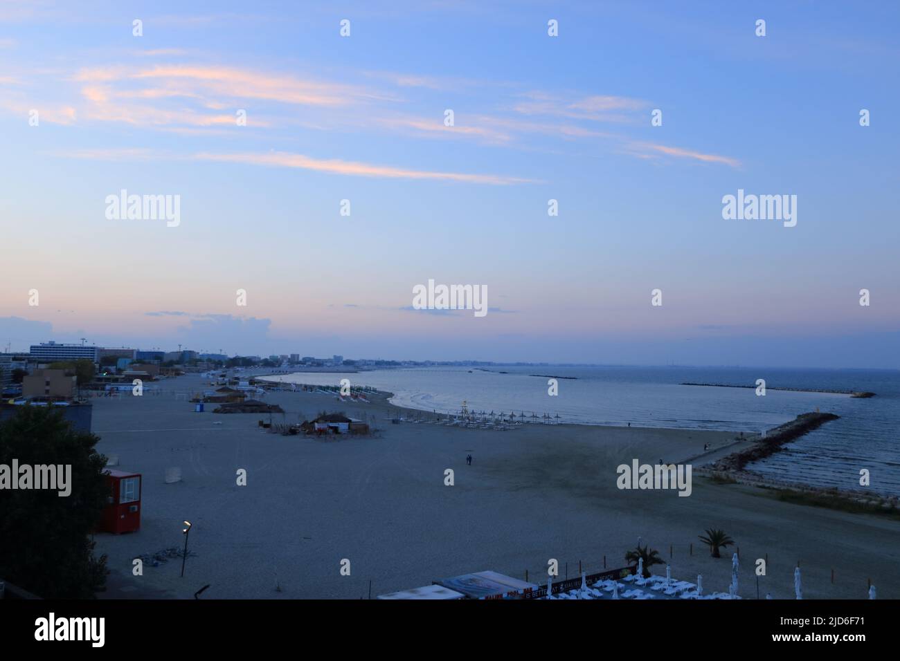 Vue aérienne de Constanta/Mamaia, lieu touristique populaire et station ...