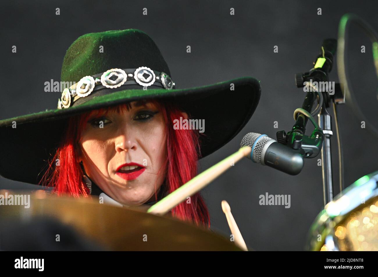 18 juin 2022, Rochester, New York, États-Unis d'Amérique : le batteur ...