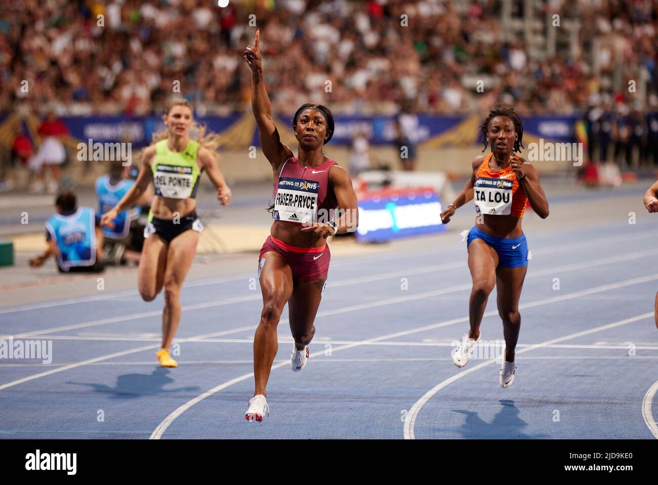 Shelly-Ann FRASER-PRYCE (JAM) lors de la Wanda Diamond League 2022 ...